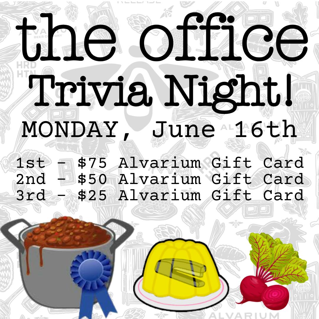 The Office Trivia Night! | Alvarium Beer Co.