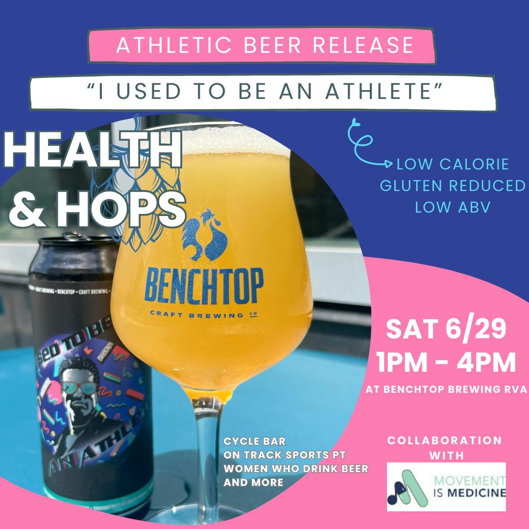 Health and Hops Athletic Beer Release RVA | Benchtop Brewing