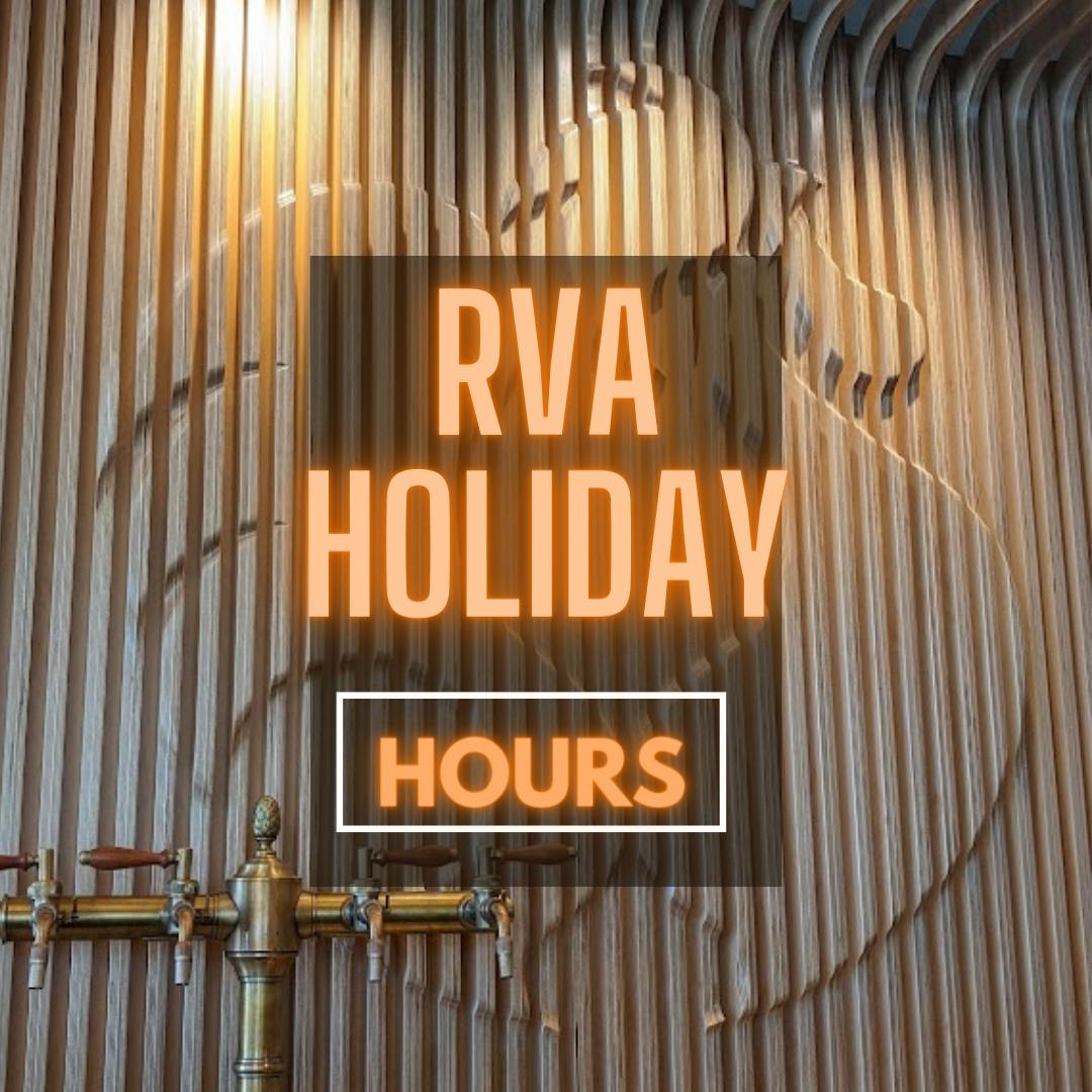 RVA | Holiday Hours | Benchtop Brewing