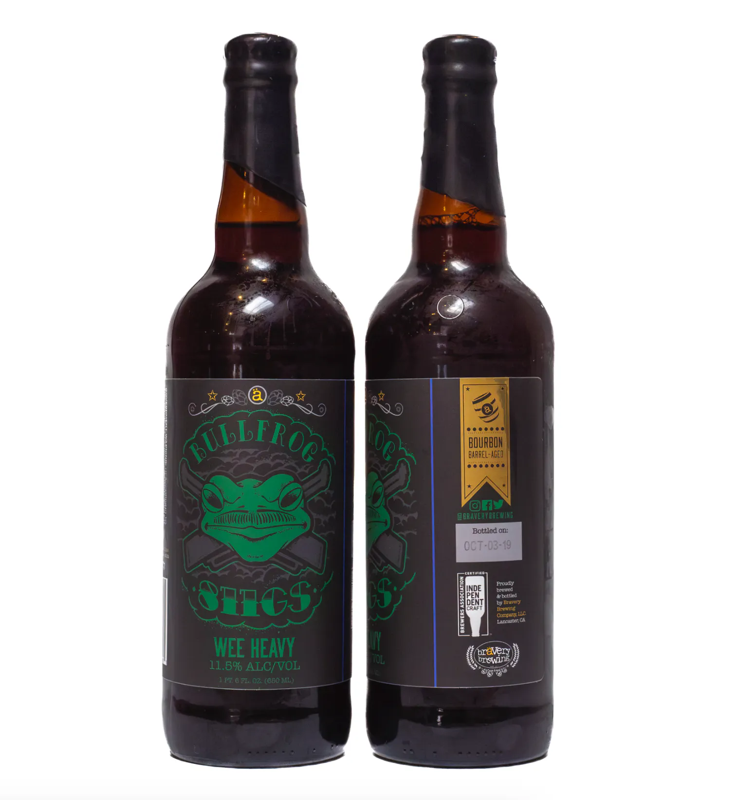 Bullfrog Wee Heavy - Bourbon Barrel - Aged | Bravery Brewing