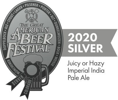 2020 GABF Silver for Juicy/Hazy Imperial IPA | Cloudburst Brewing