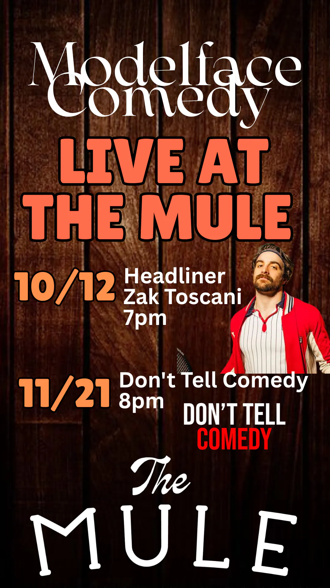 Modelface Comedy Presents: Zak Toscani | Devil’s Foot Beverage Company