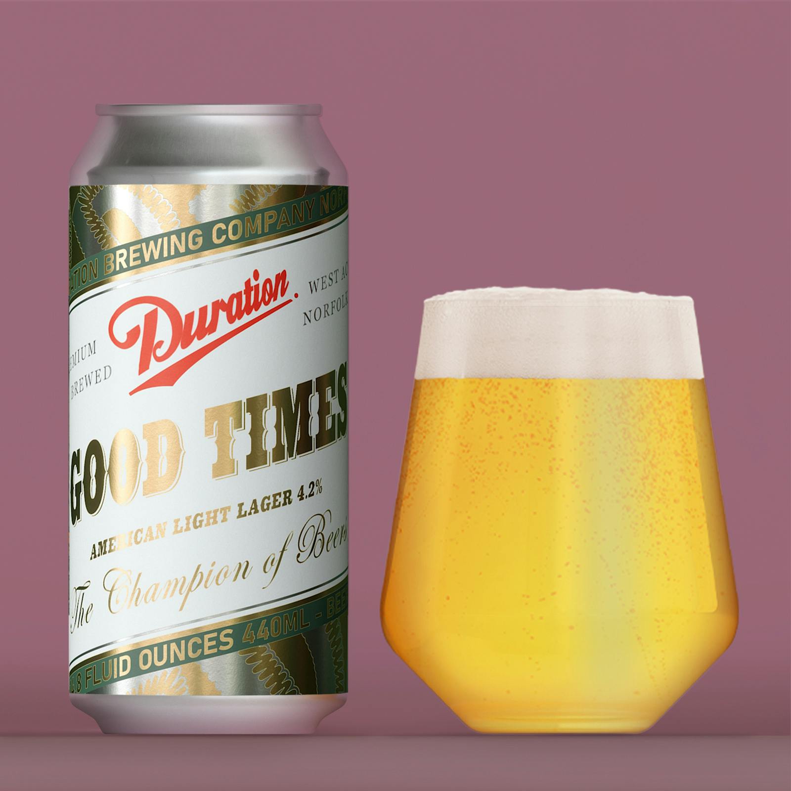 Good Times | American Light Lager | Duration Brewing