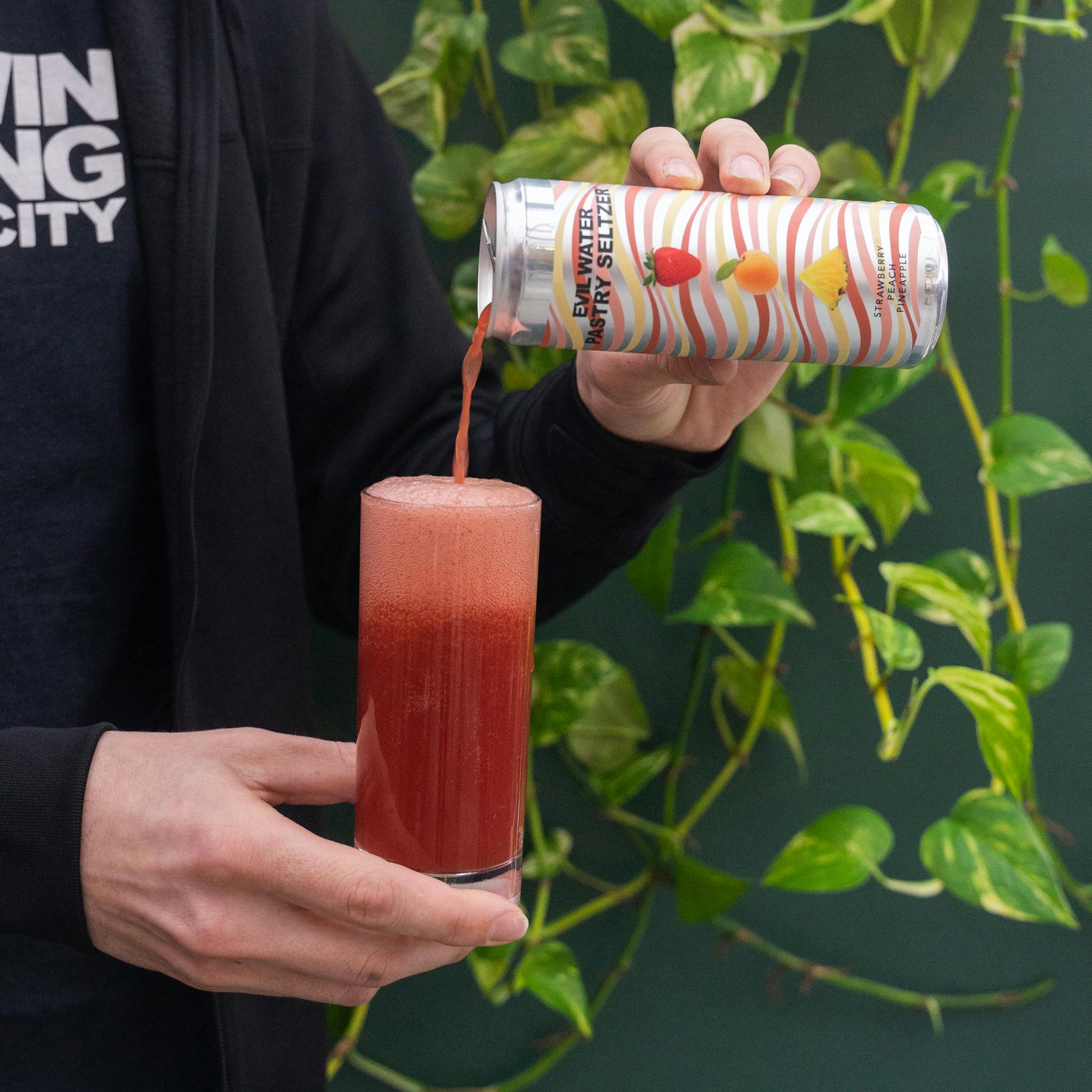 EVIL WATER PASTRY SELTZER - STRAWBERRY, PEACH, PINEAPPLE | Evil Twin ...
