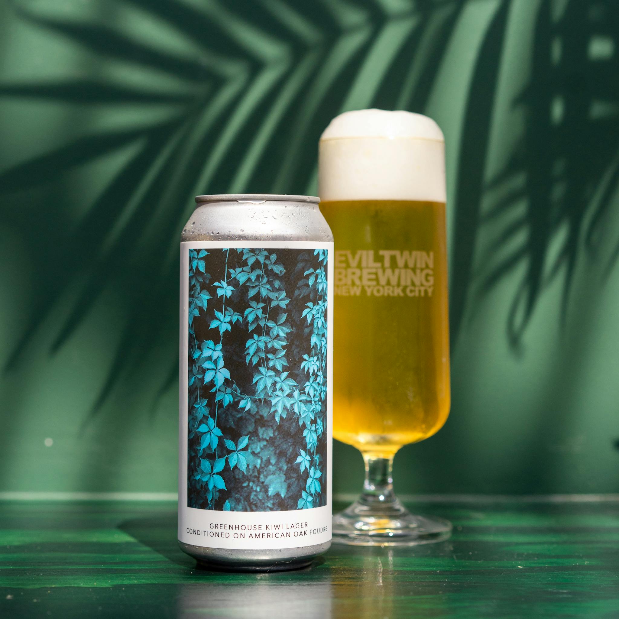 GREENHOUSE KIWI LAGER CONDITIONED ON AMERICAN OAK FOUDRE | Evil Twin ...