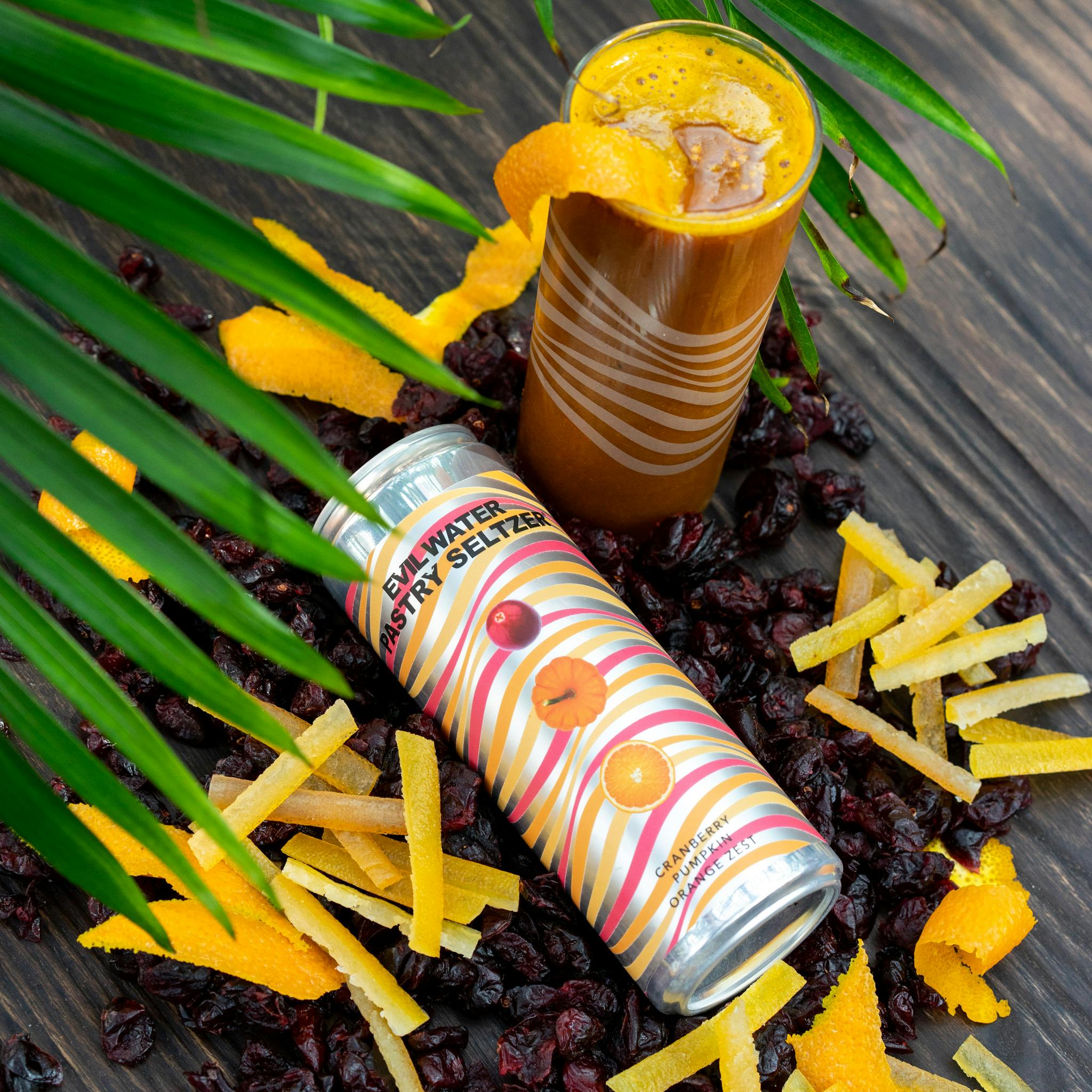 EVIL WATER PASTRY SELTZER - CRANBERRY, PUMPKIN, ORANGE ZEST | Evil Twin ...