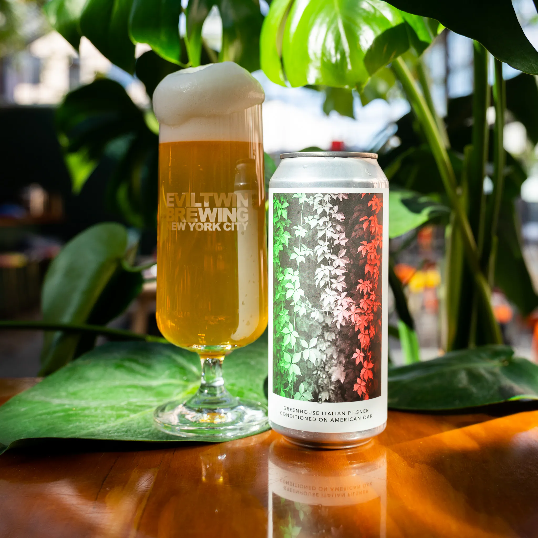 GREENHOUSE ITALIAN PILSNER CONDITIONED ON AMERICAN OAK | Evil Twin ...