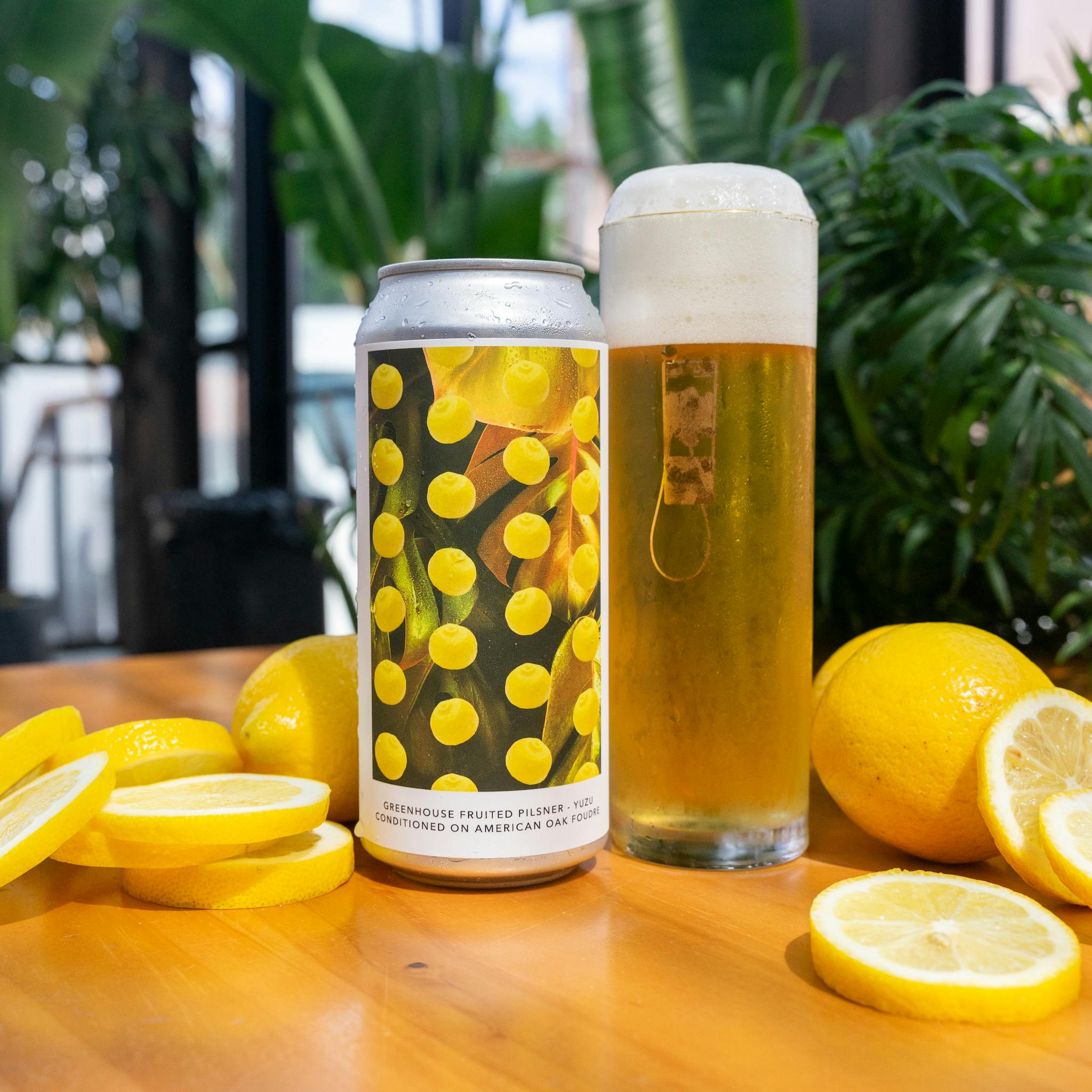 GREENHOUSE FRUITED PILSNER - YUZU - CONDITIONED ON AMERICAN OAK FOUDRE ...
