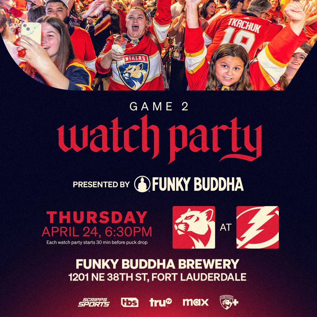 Florida Panthers Playoff Watch Party | Funky Buddha