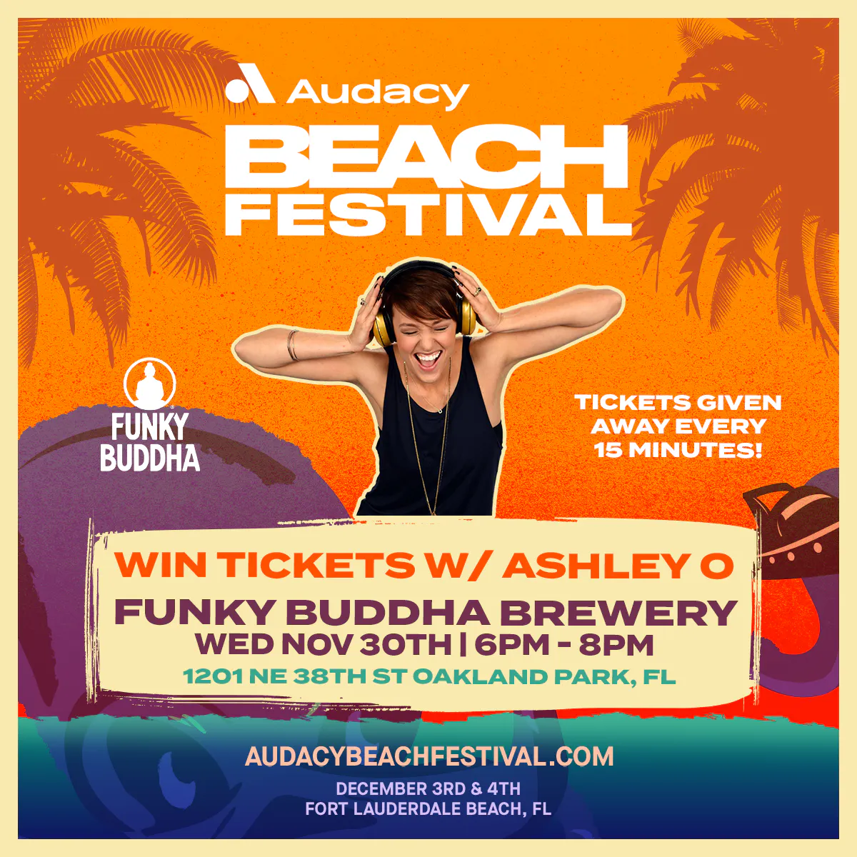 Audacy Beach Festival Ticket Giveaway | Funky Buddha