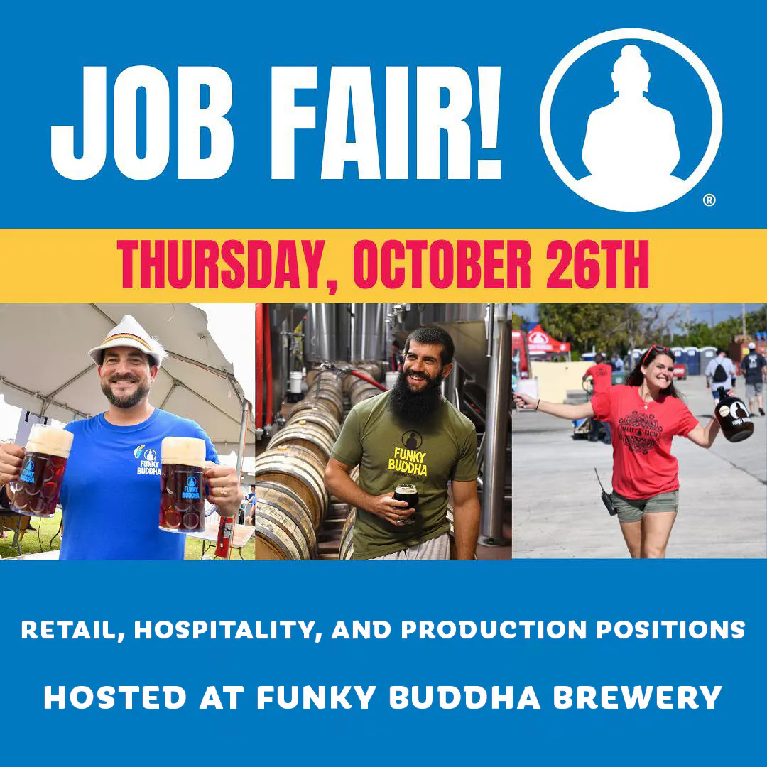 Funky Buddha Job Fair on October 26th | Funky Buddha