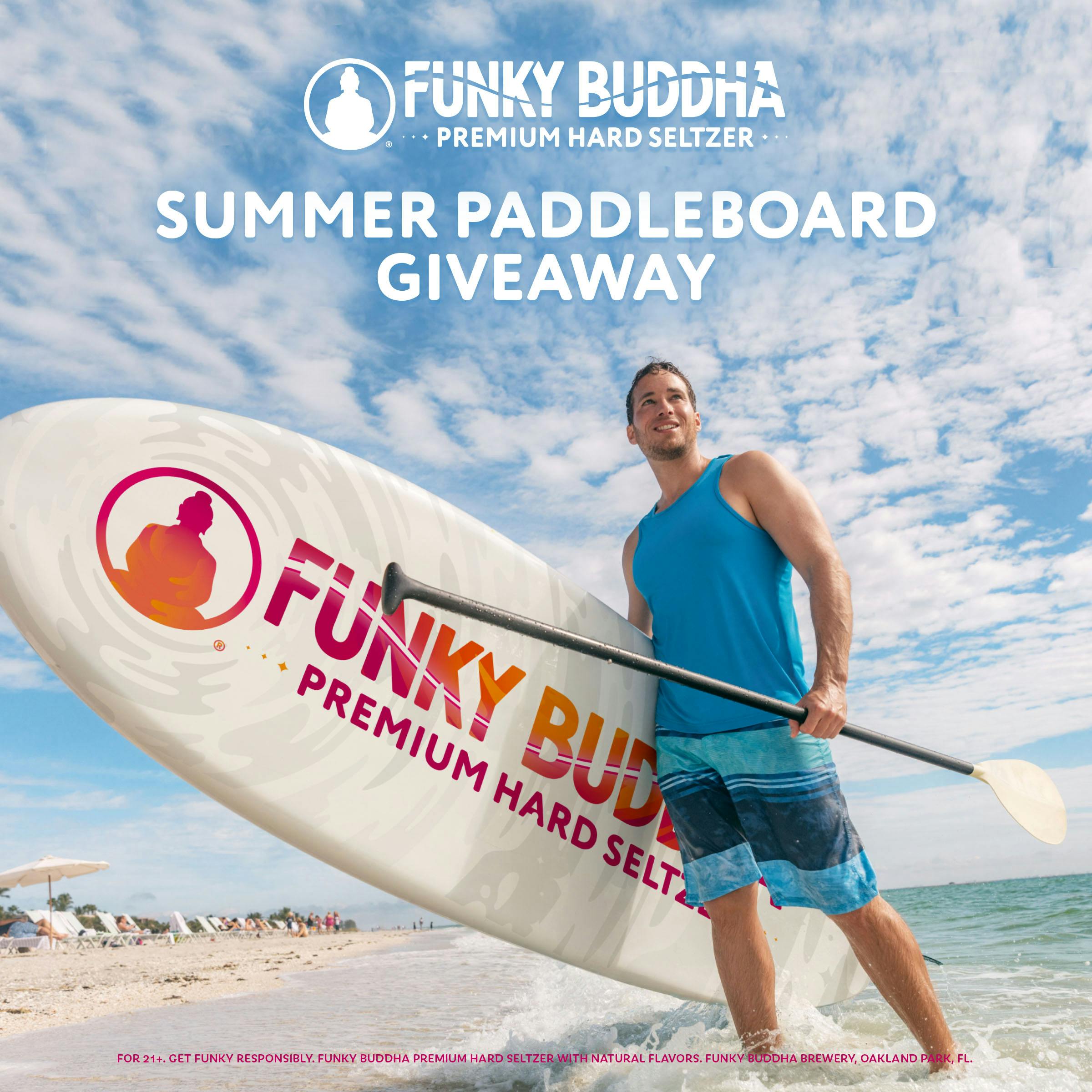 Funky Buddha Premium Hard Seltzer Paddleboard Giveaway | Funky Buddha