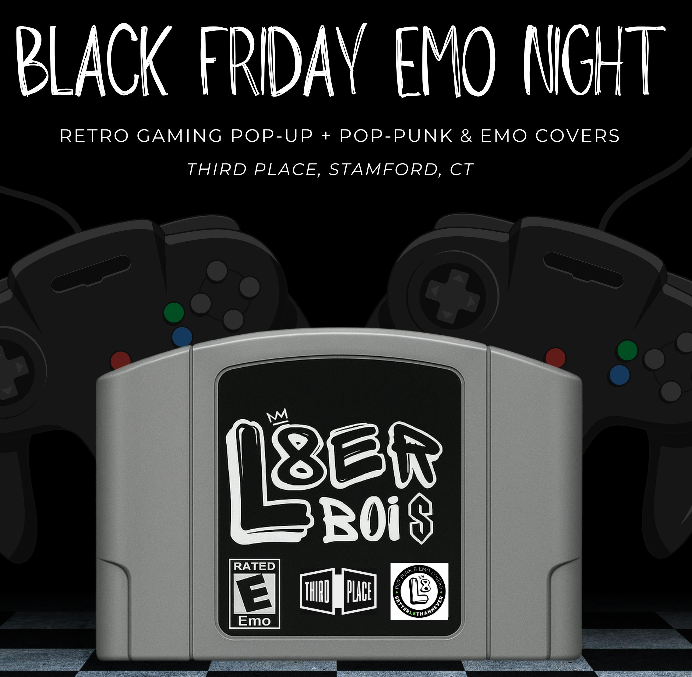 BLACK FRIDAY RETRO POP UP & EMO NIGHT | Half Full Brewery