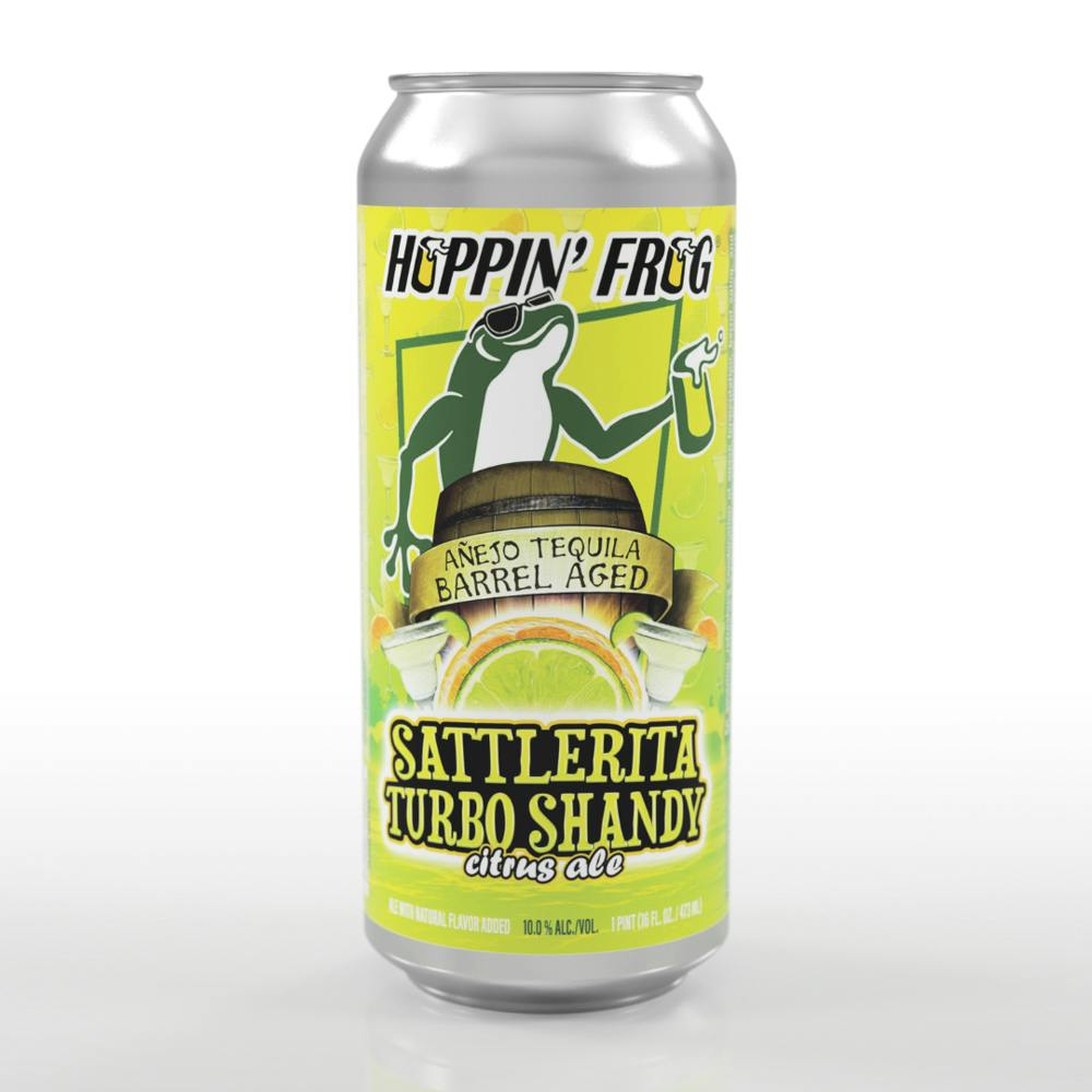 Añejo Tequila Barrel-Aged Sattlerita Turbo Shandy Citrus Ale | Hoppin' Frog