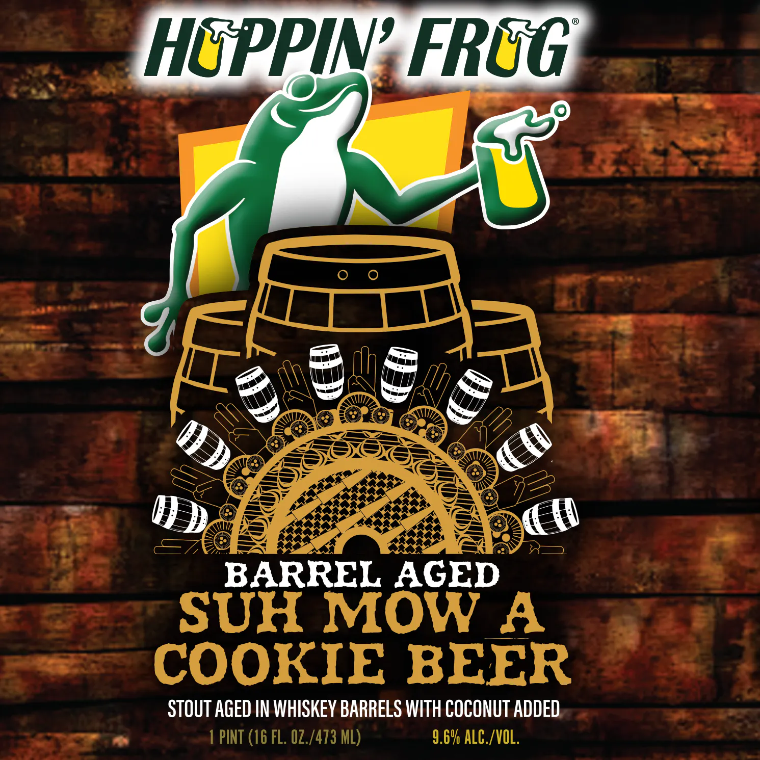 NEW RELEASE!!! Bourbon Barrel-Aged Suh Mow A Cookie Beer!!! | Hoppin' Frog