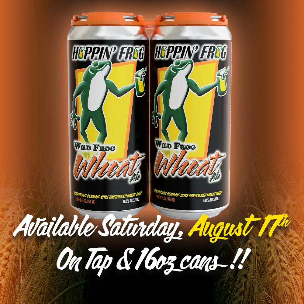 Welcome Back Wild Frog Wheat Ale!!! | Hoppin' Frog