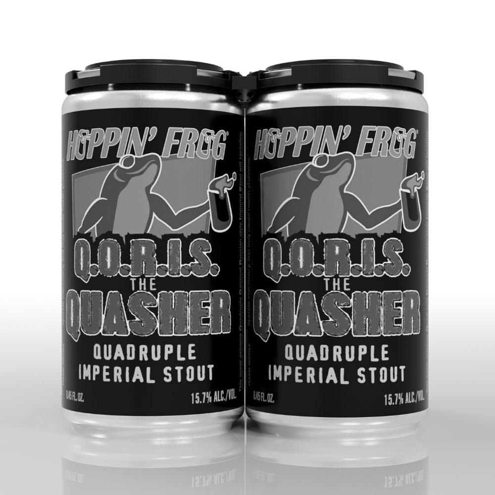 Q.O.R.I.S. The Quasher Quadruple Imperial Stout | Hoppin' Frog