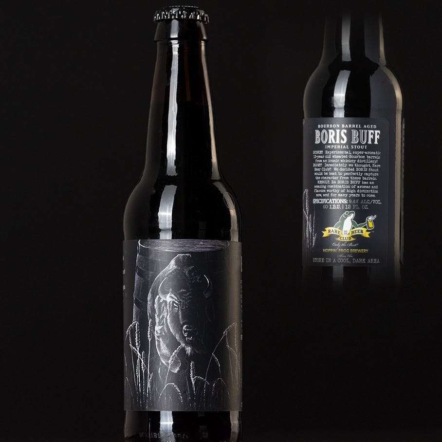 Bourbon Barrel-Aged BORIS BUFF (2018) | Hoppin' Frog