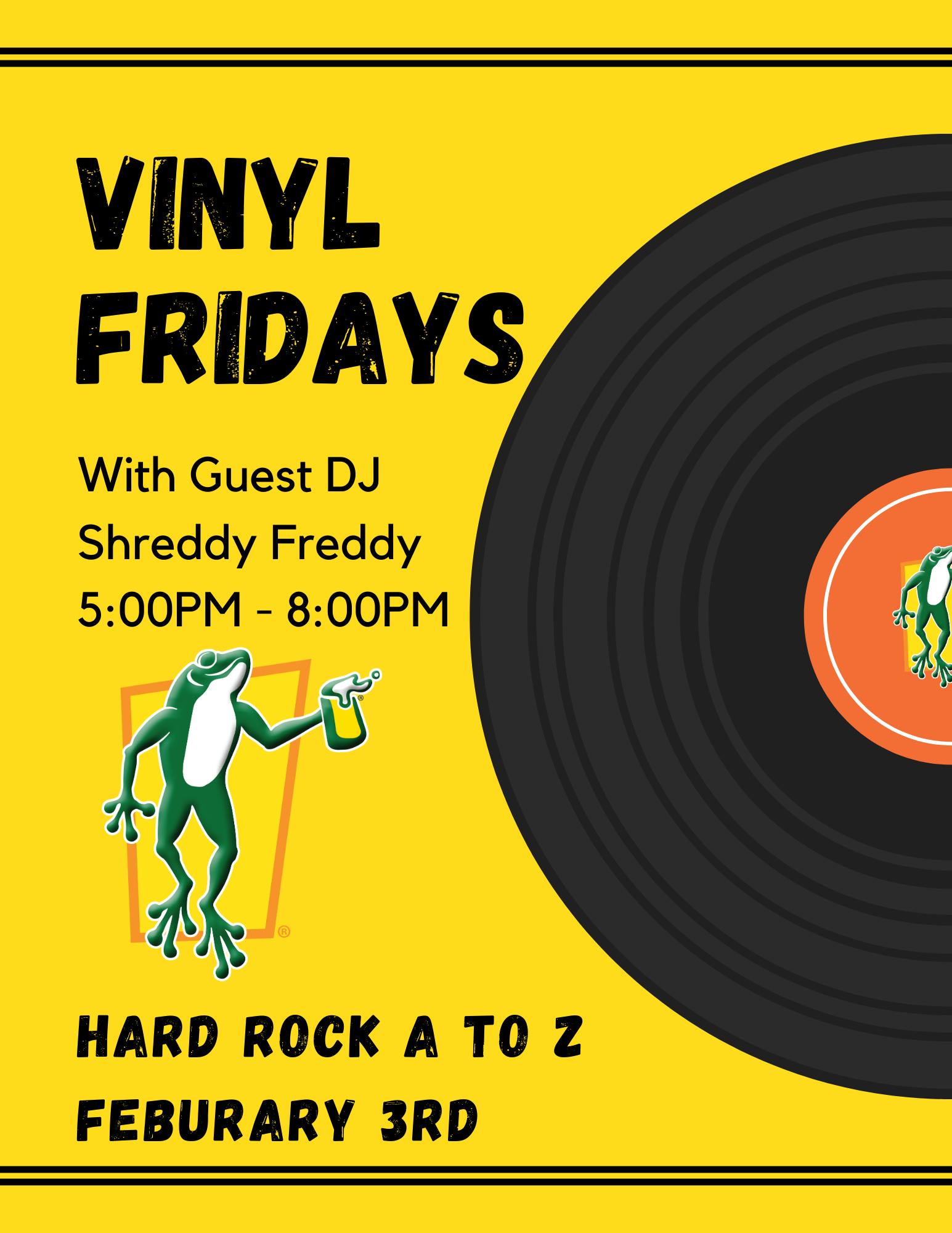 Vinyl Friday with DJ Shreddy Freddy | Hoppin' Frog