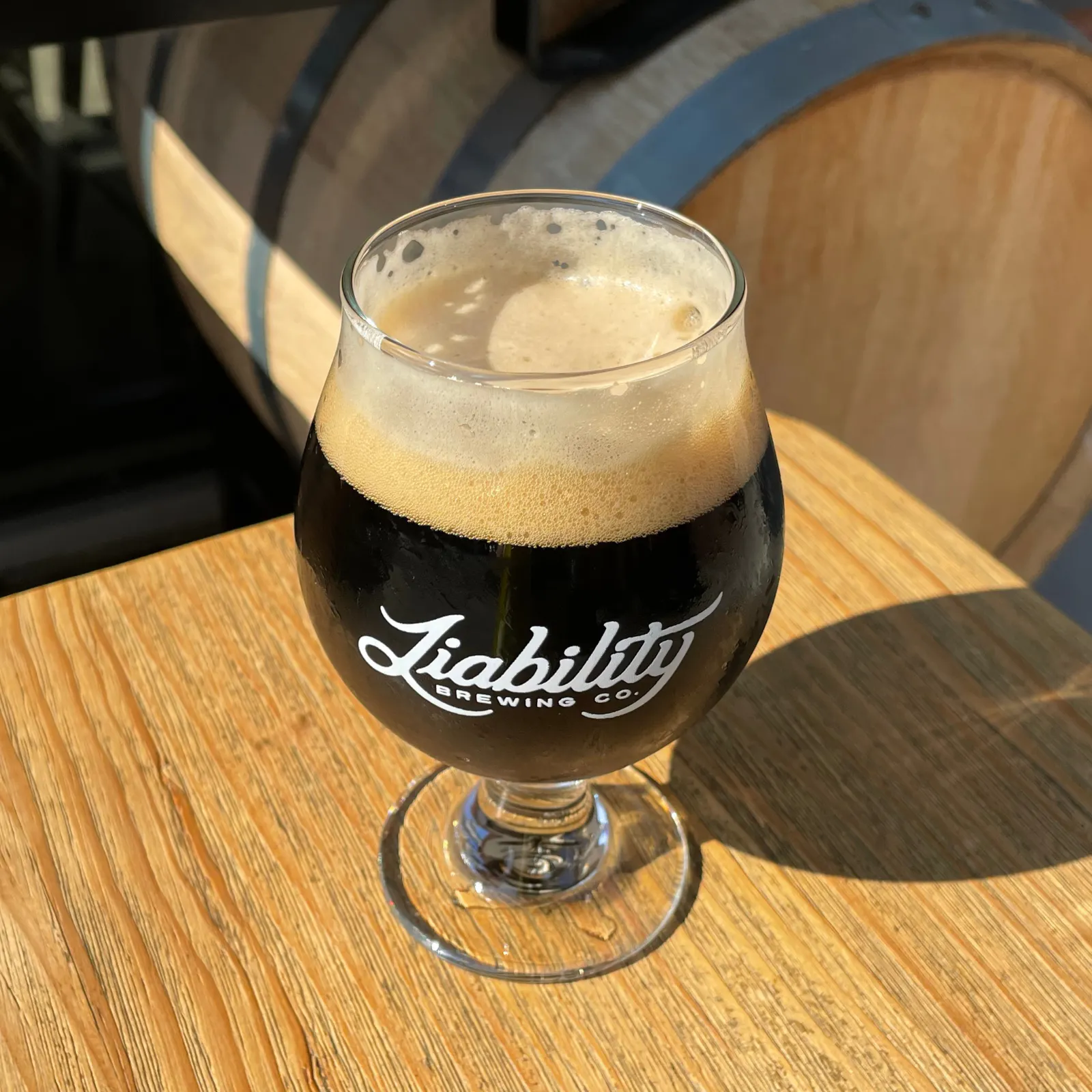 Barrel Aged A Black Belt in Kung Fool | Liability Brewing Co