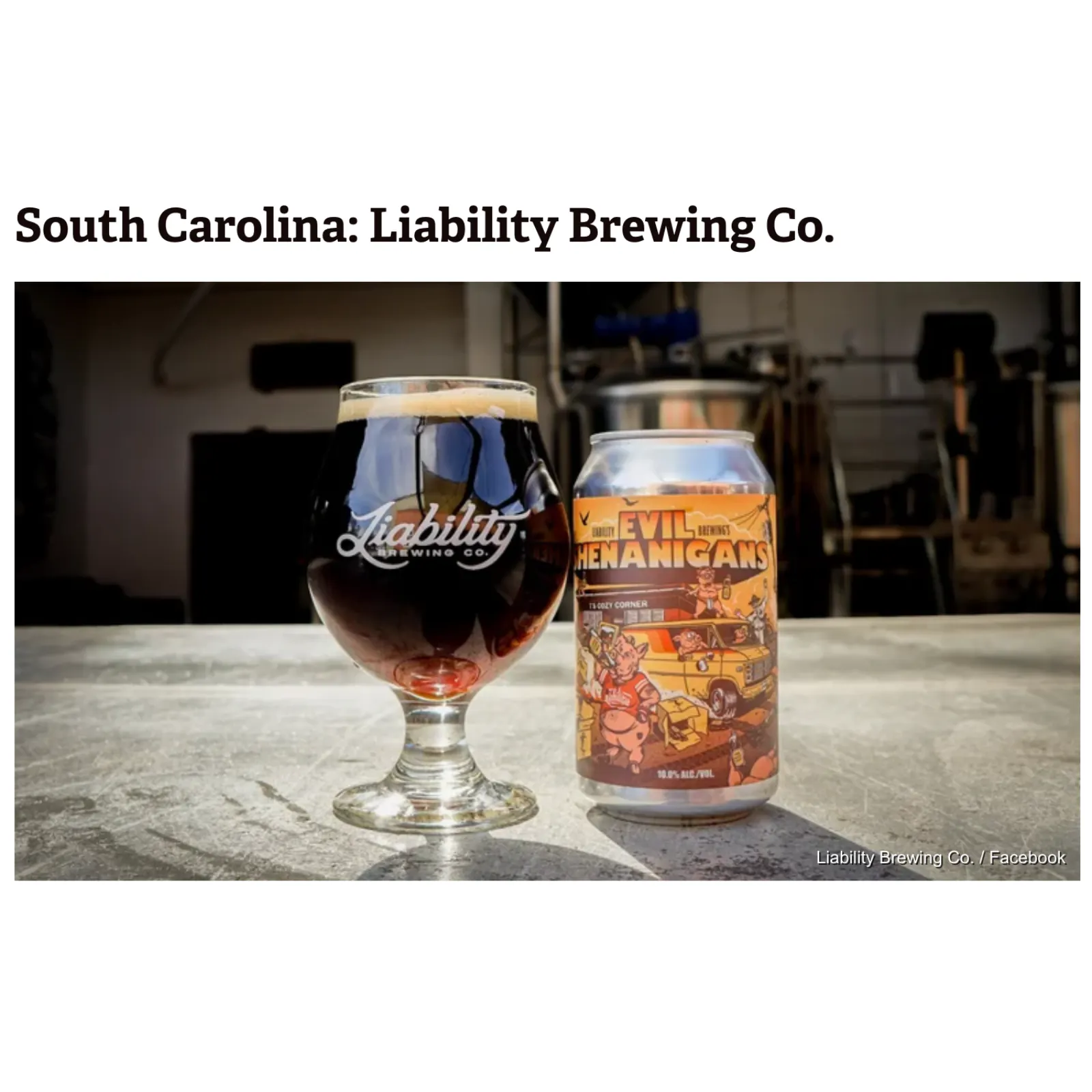 The Best Brewery In Your State, Hands Down | Liability Brewing Co