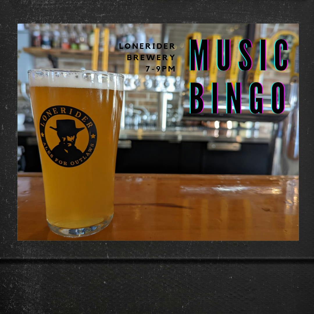 DJ Ones Music Bingo at the Lonerider Brewery Hideout | Lonerider Beer