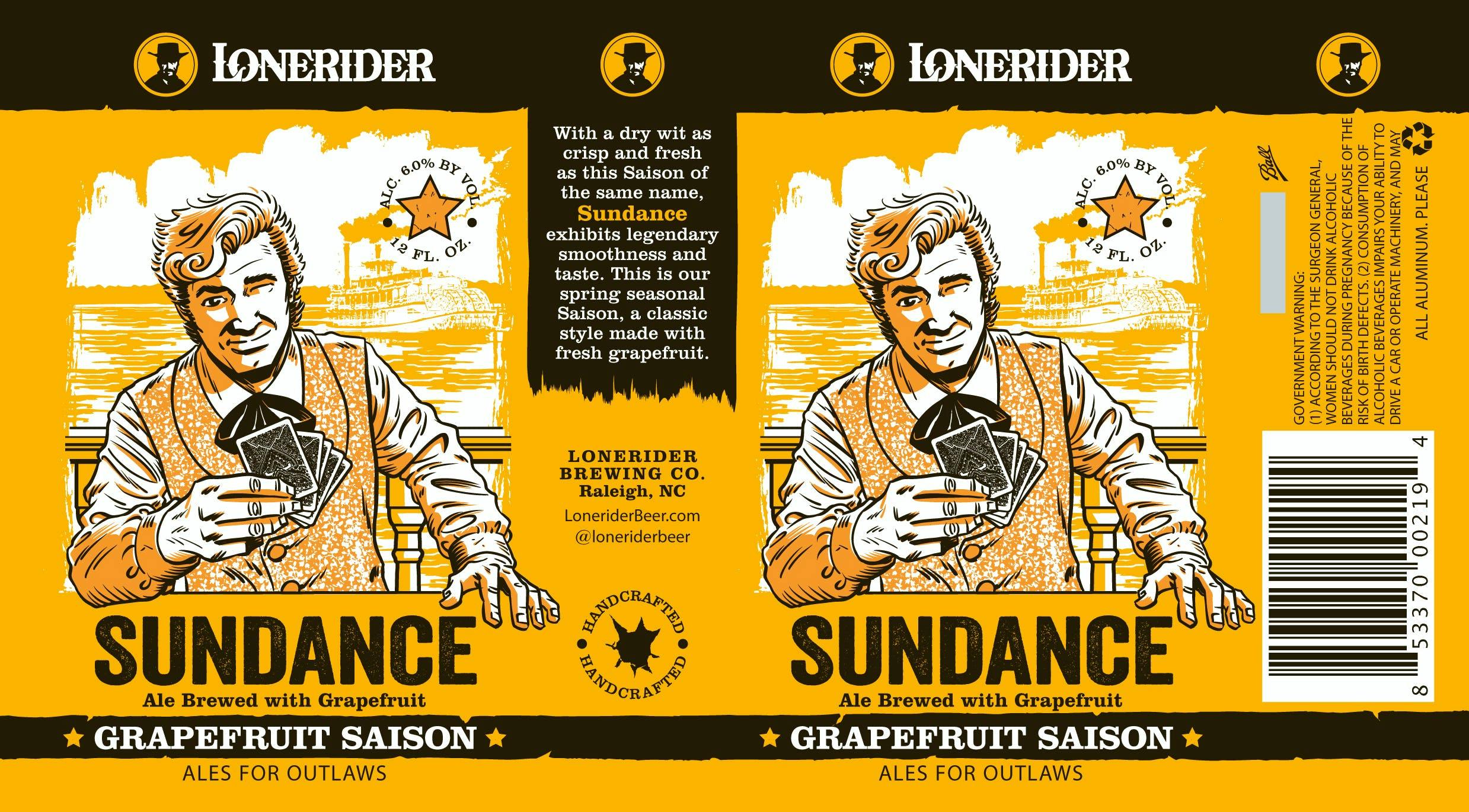 New Grapefruit Saison, Sundance - Coming in March | Lonerider Beer