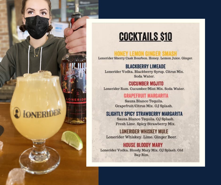Cocktails coming to The Brewery Taproom this Friday! | Lonerider Beer