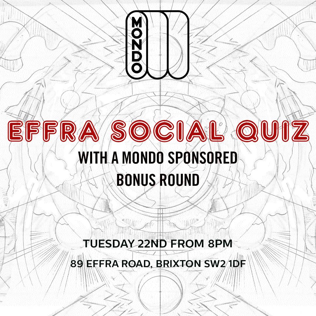 Mondo x Effra Social Sponsored Quiz Round | Mondo Brewing Company