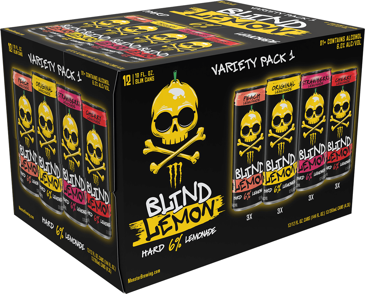 Blind Lemon Hard Lemonade 6% ABV | Monster Brewing LLC