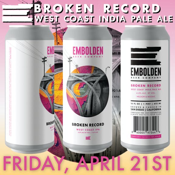 Broken Record Release | New Motion Beverages & Embolden Beer Co.