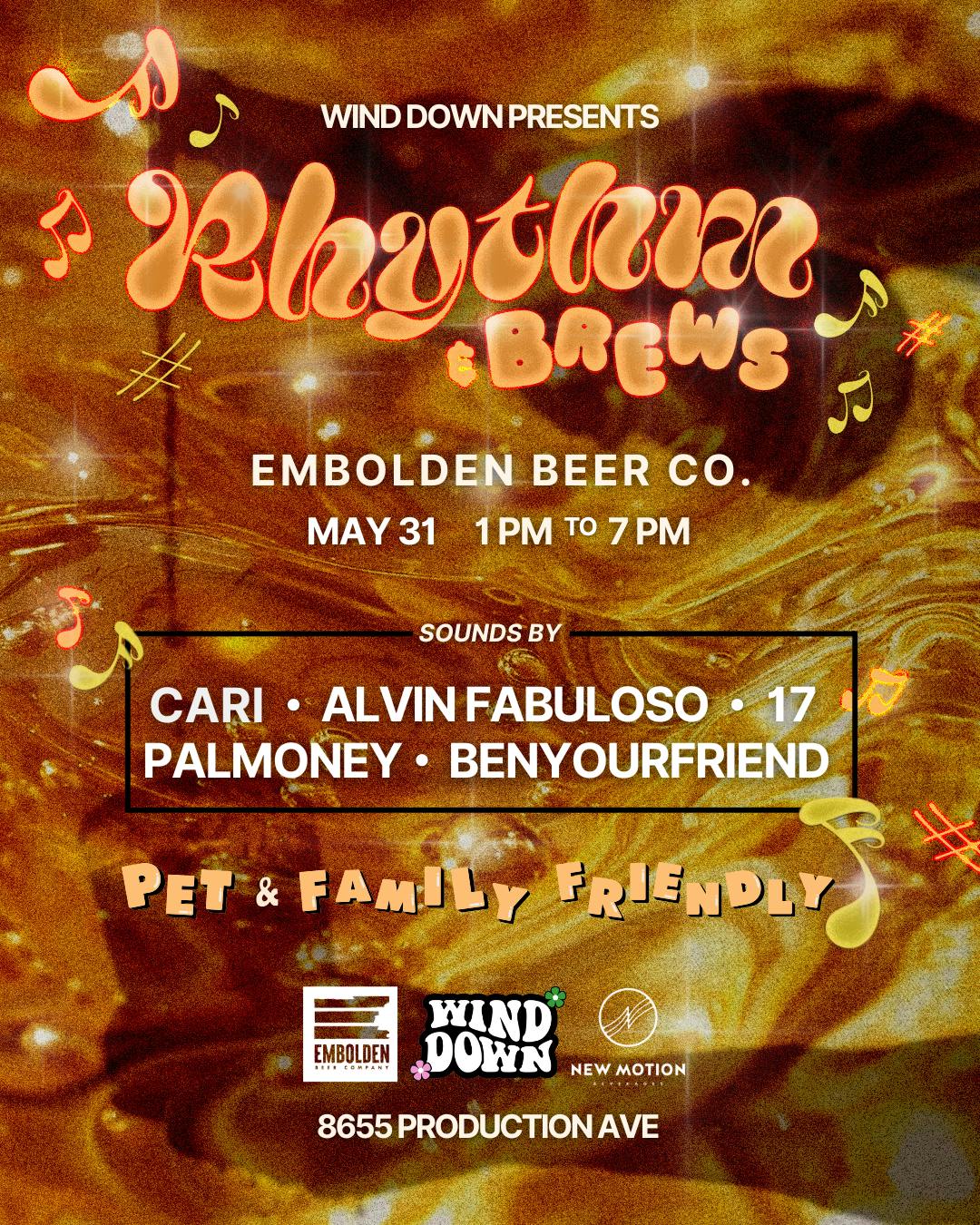 Rhythm & Brews Market | New Motion Beverages & Embolden Beer Co.