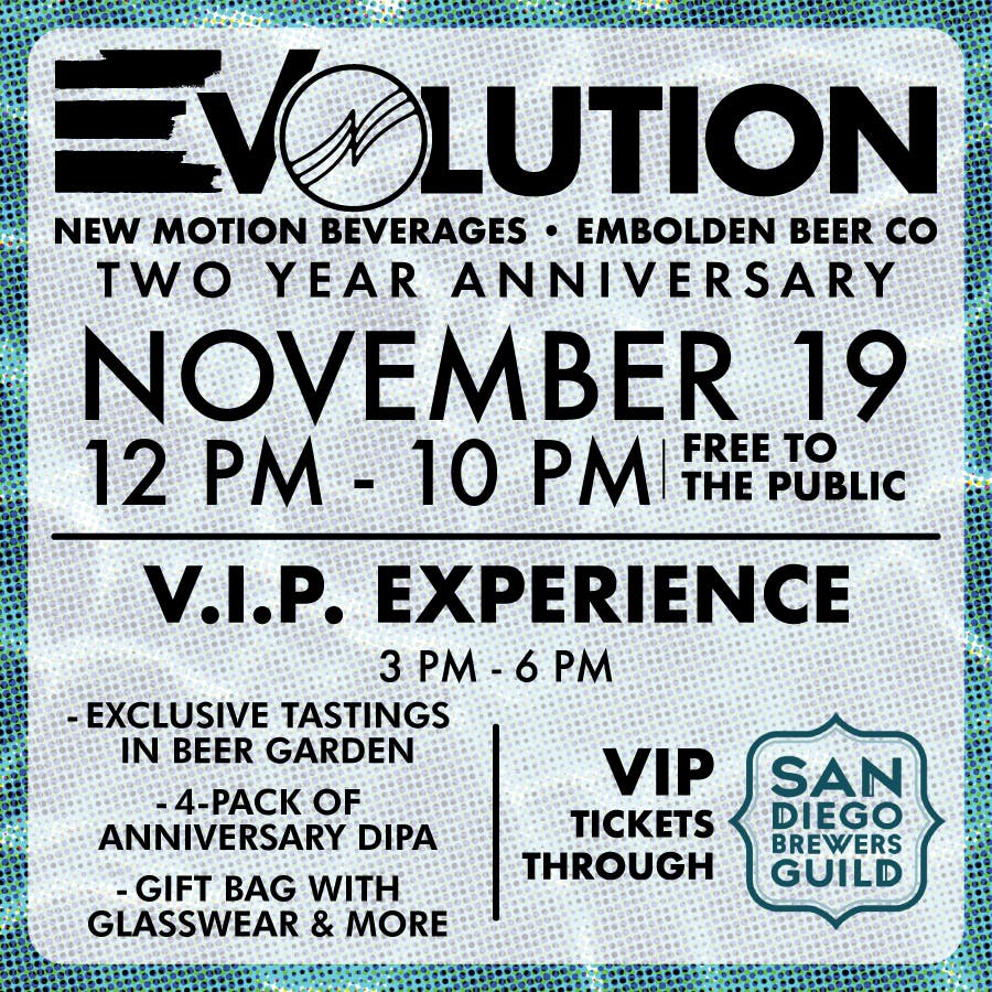Two Year Anniversary | New Motion Beverages & Embolden Beer Co.