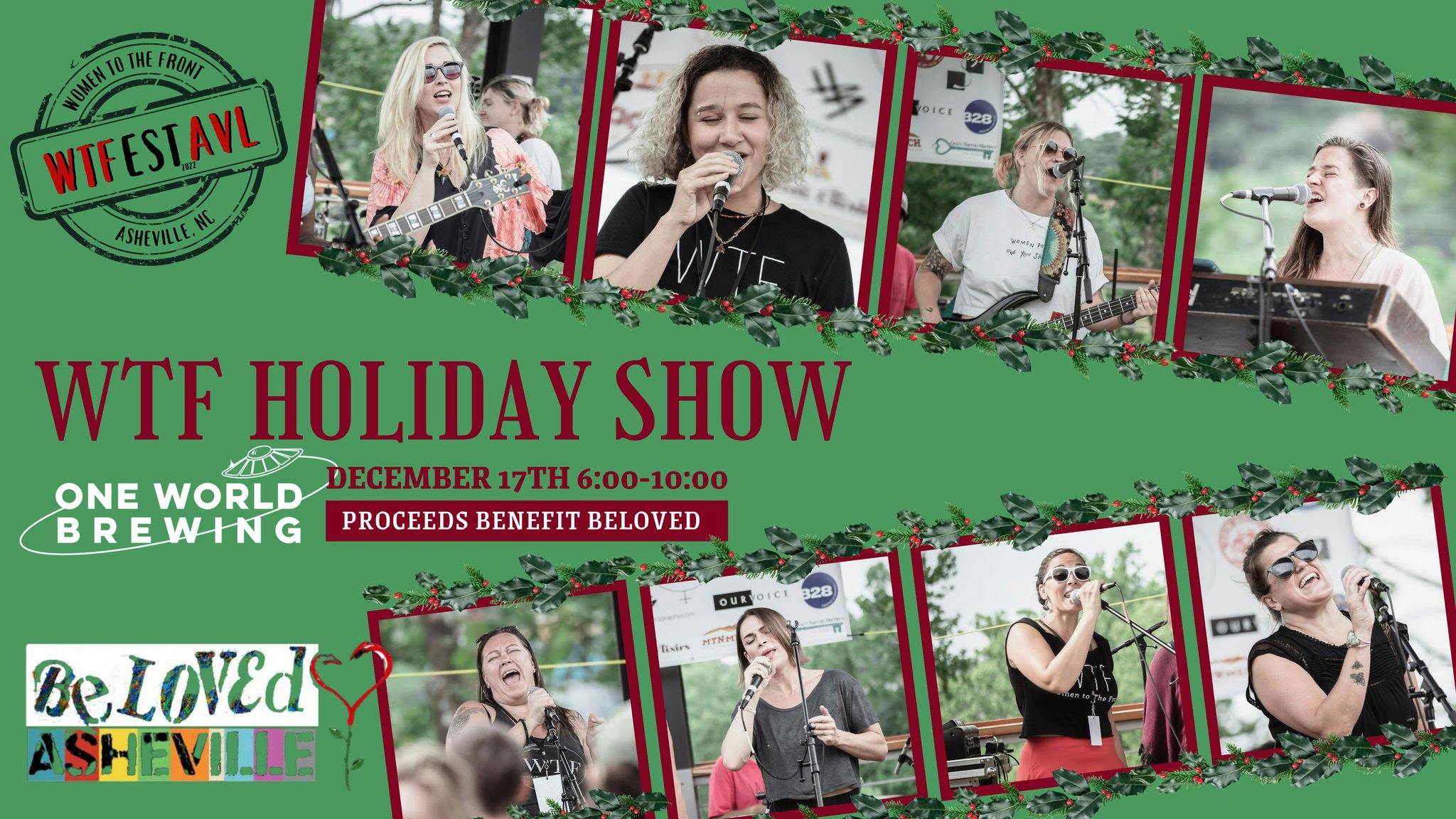 WTF Holiday Show-BeLoved Asheville Benefit | One World Brewing