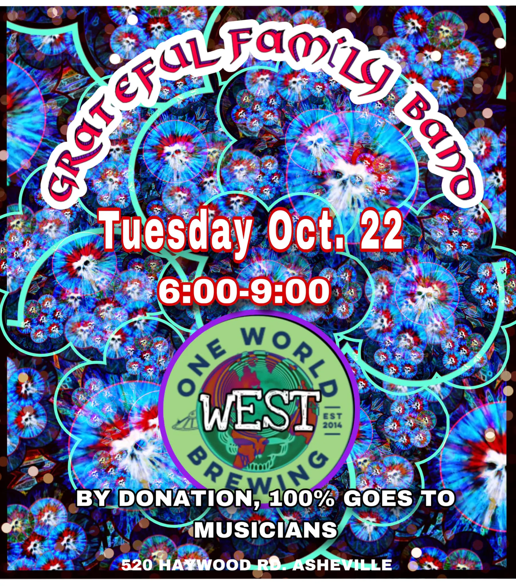 Grateful Family Band Tuesdays | One World Brewing