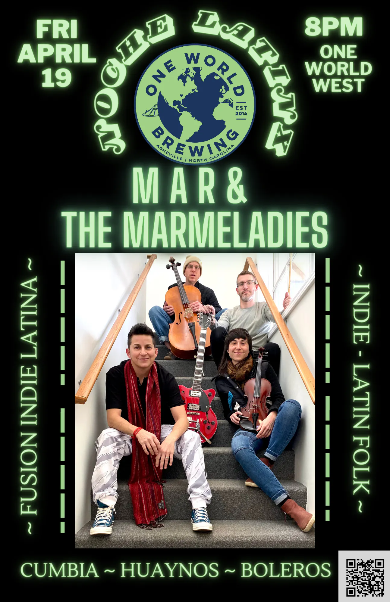 Noche Latinx with MAR & The Marmeladies | One World Brewing
