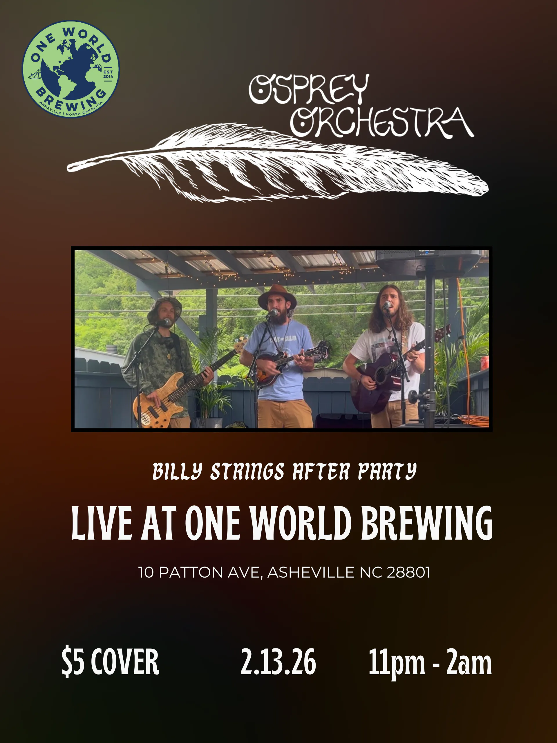 Osprey Orchestra-Billy Strings After Party | One World Brewing