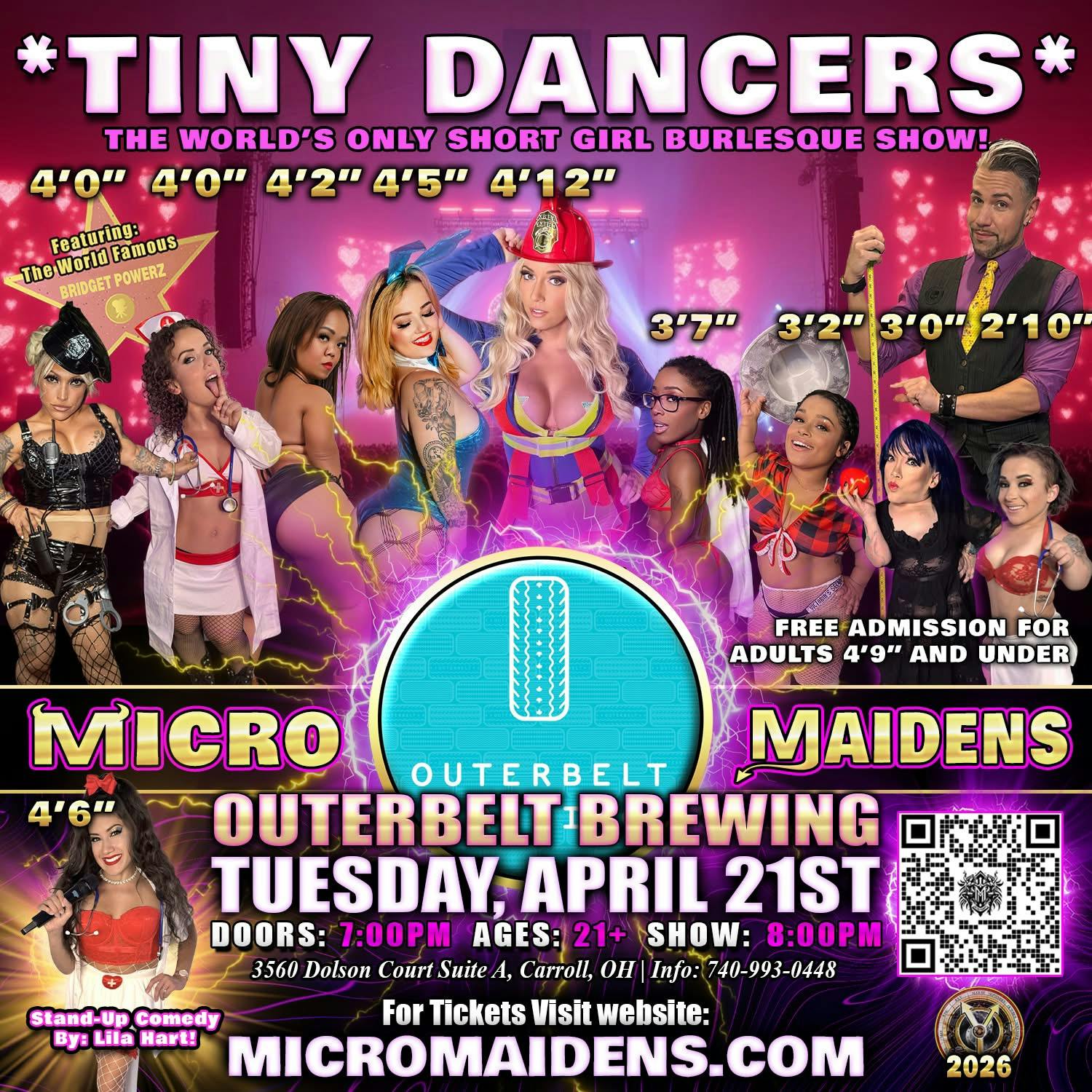 Tiny Dancers Micro Maidens April 21st | Outerbelt Brewing