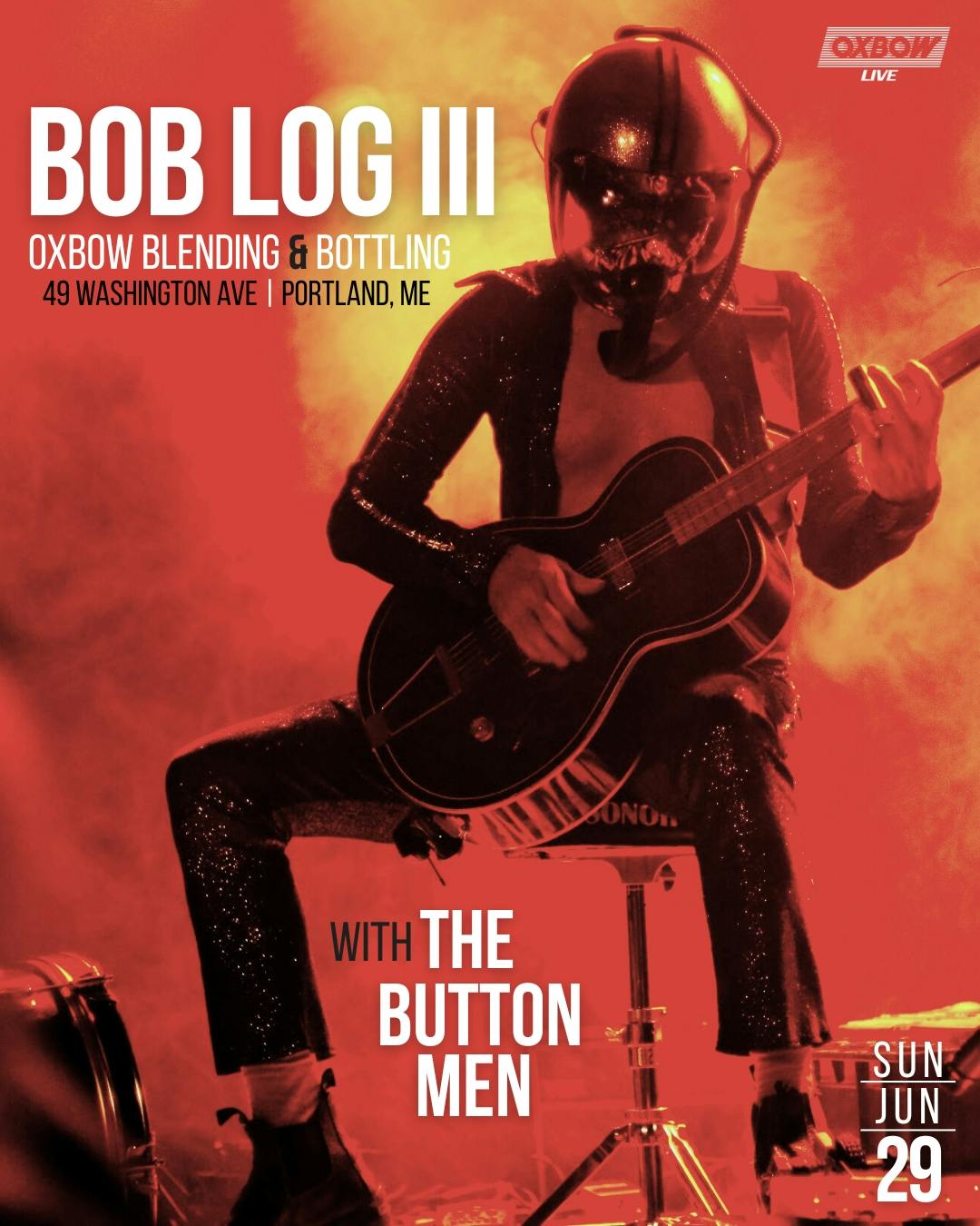 Bob Log III with The Button Men | Oxbow Brewing Company