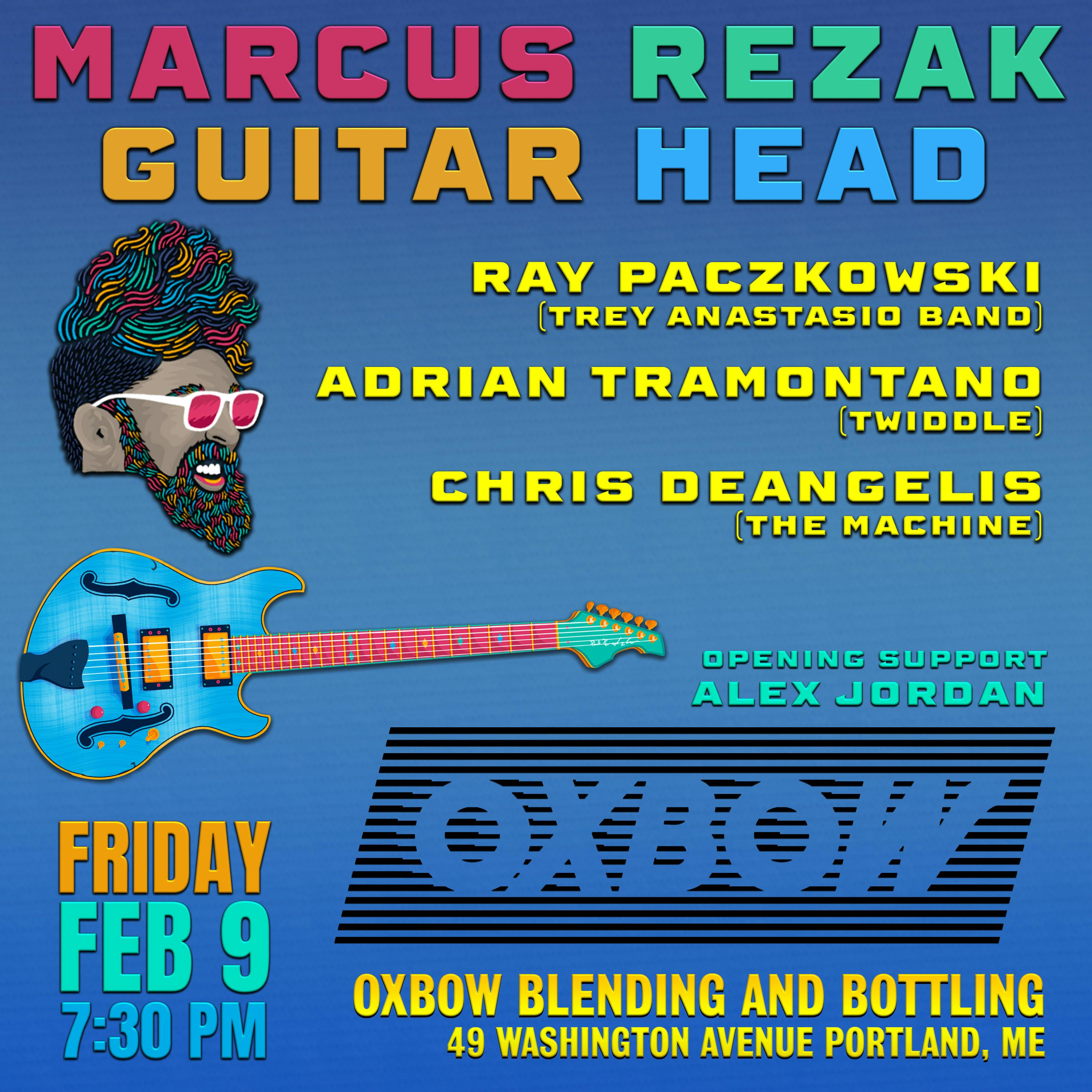 Marcus Rezak - Guitar Head Album Release w/s/g Alex Jordan | Oxbow ...