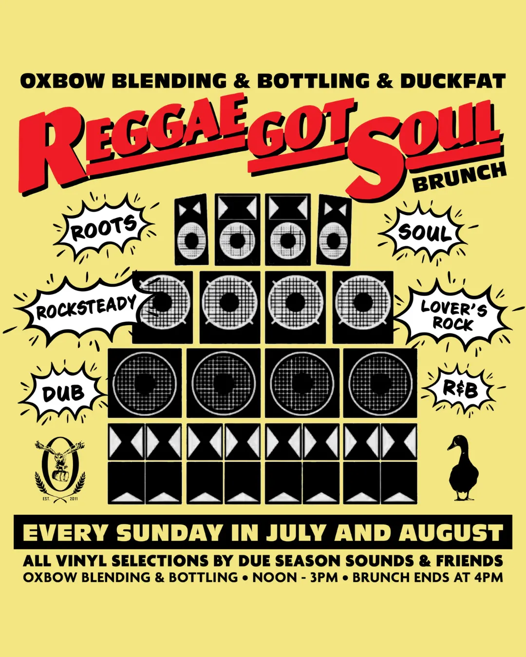 Reggae Got Soul Brunch | Oxbow Brewing Company