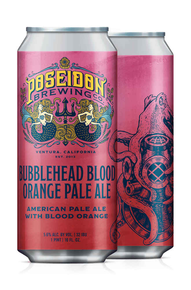 Bubblehead Blood Orange Pale Ale | Poseidon Brewing Co.