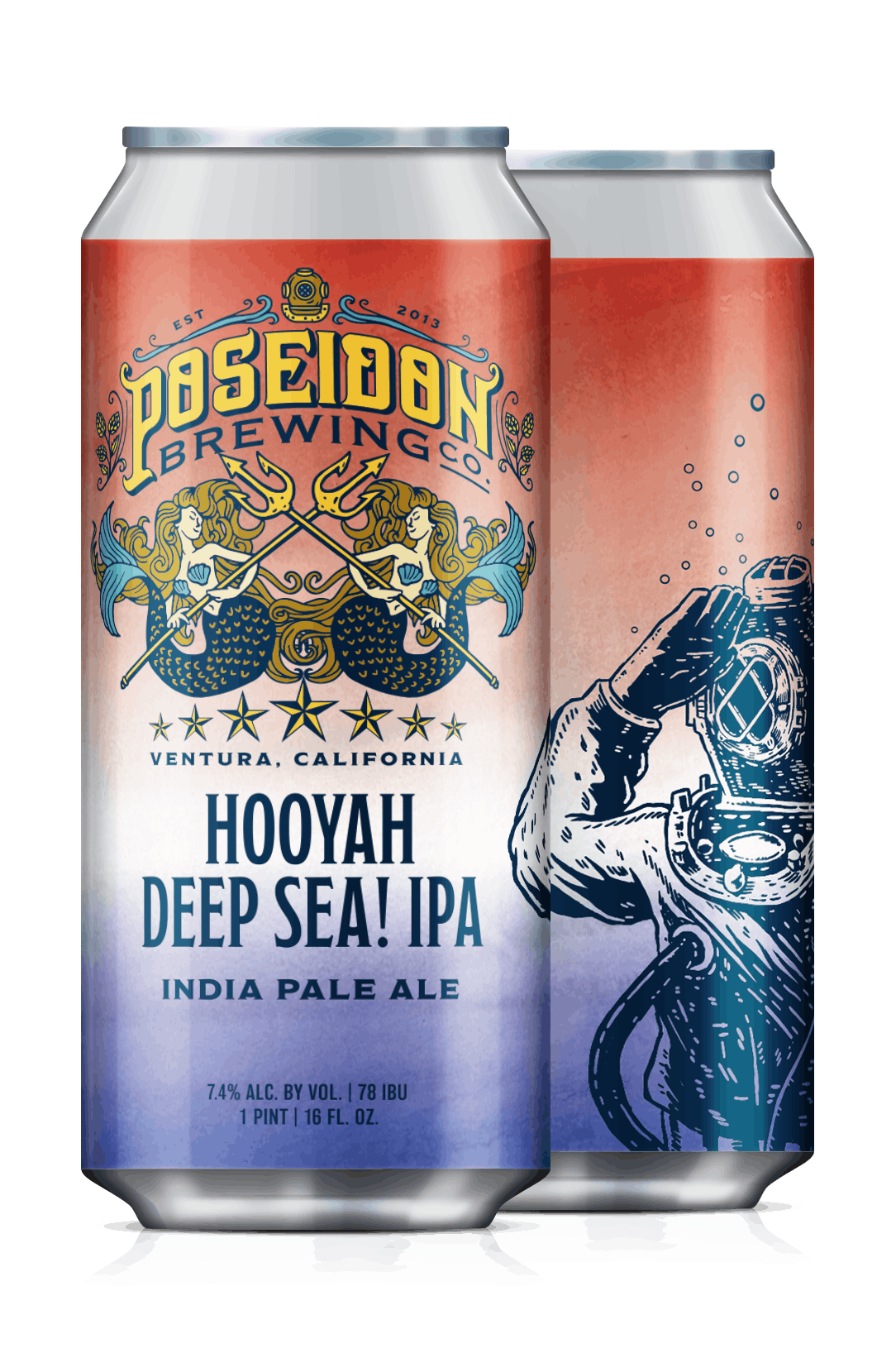 Hooyah Deep Sea! IPA | Poseidon Brewing Co.