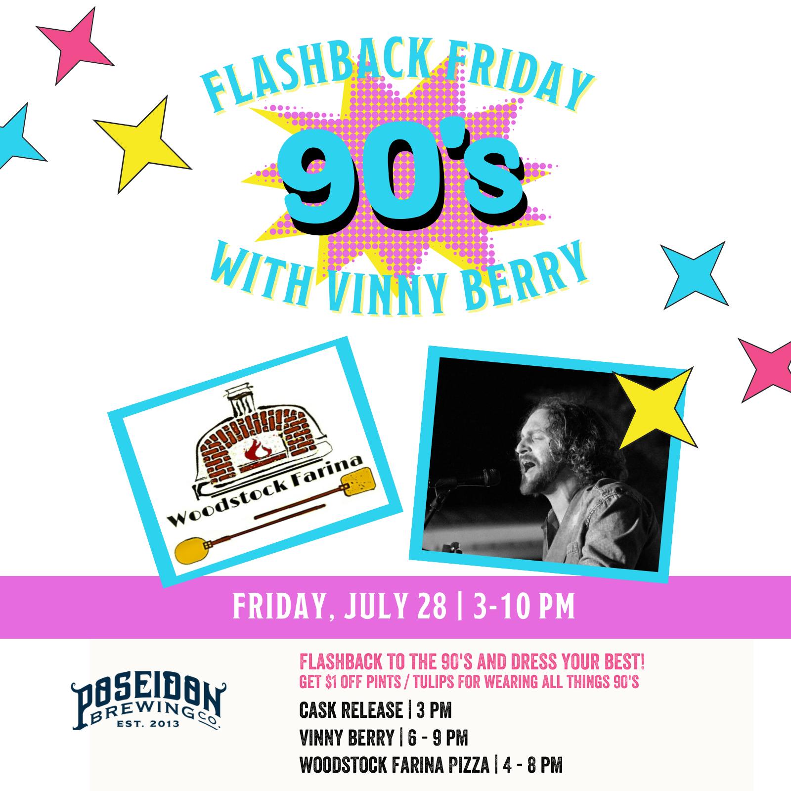 Flashback Friday - 90’s Night | Poseidon Brewing Co.