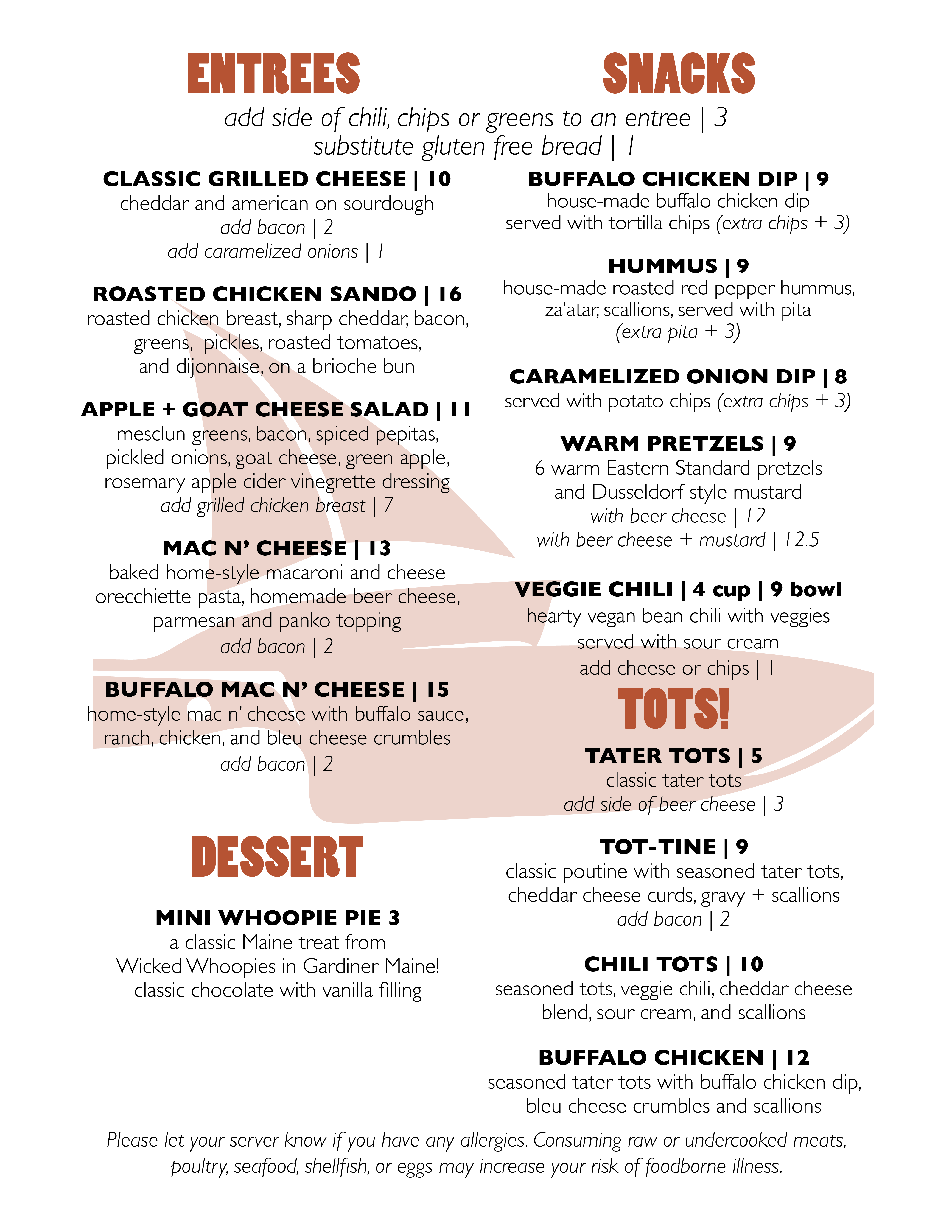 Today’s Menu | Rising Tide Brewing