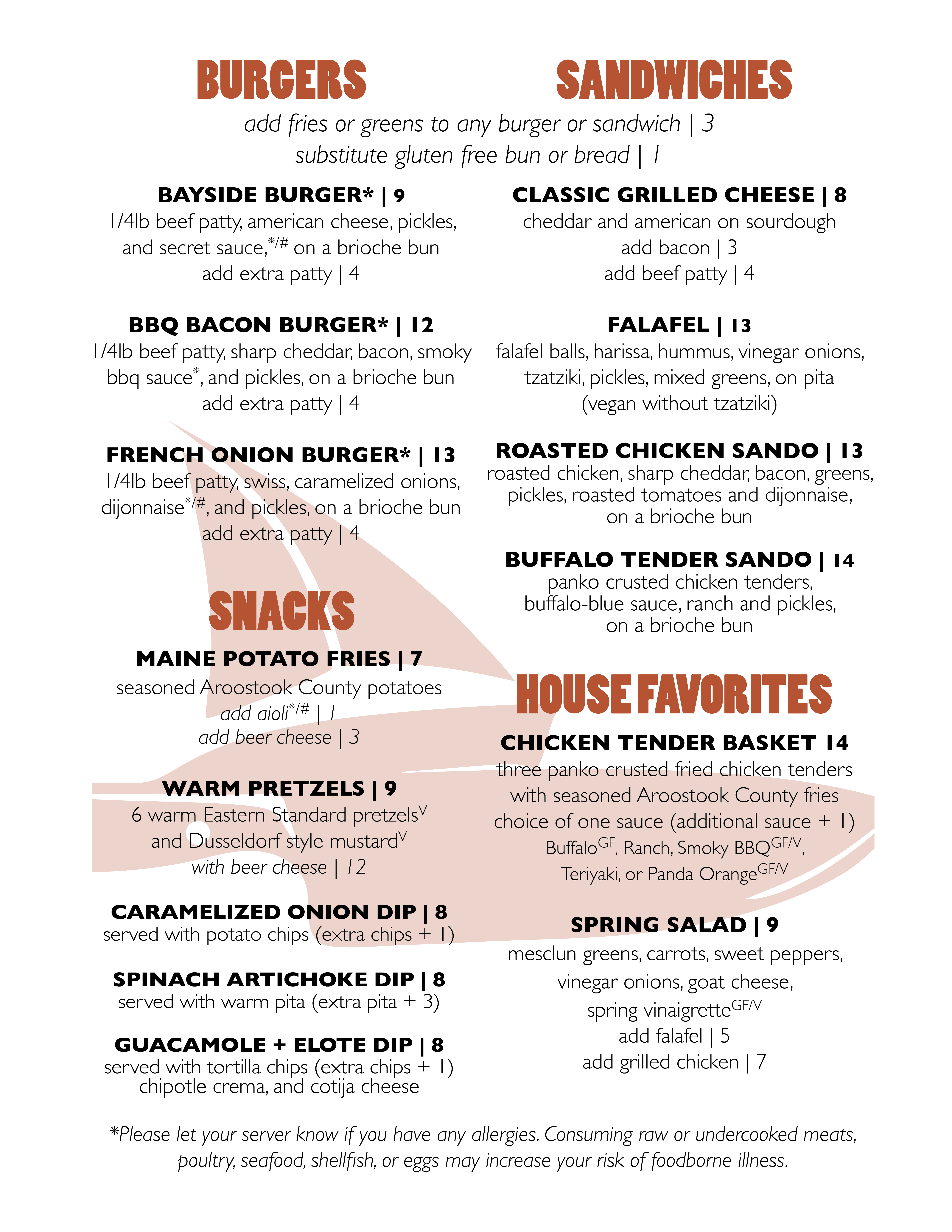 Today’s Menu | Rising Tide Brewing