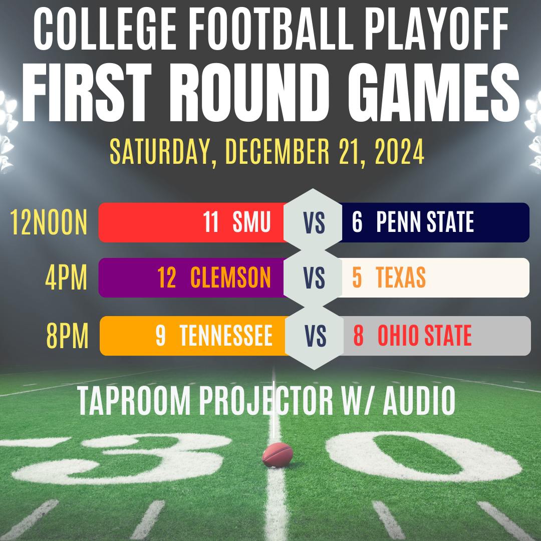 College Football Playoff First Round | River Arts District Brewing