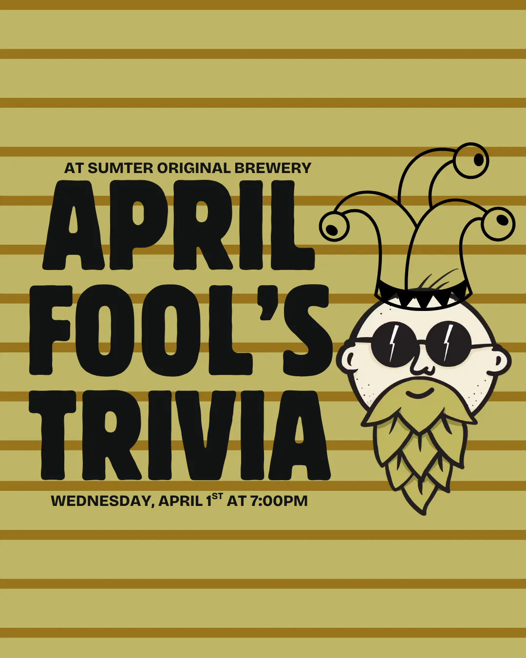 April Fools Trivia Night | Sumter Original Brewery