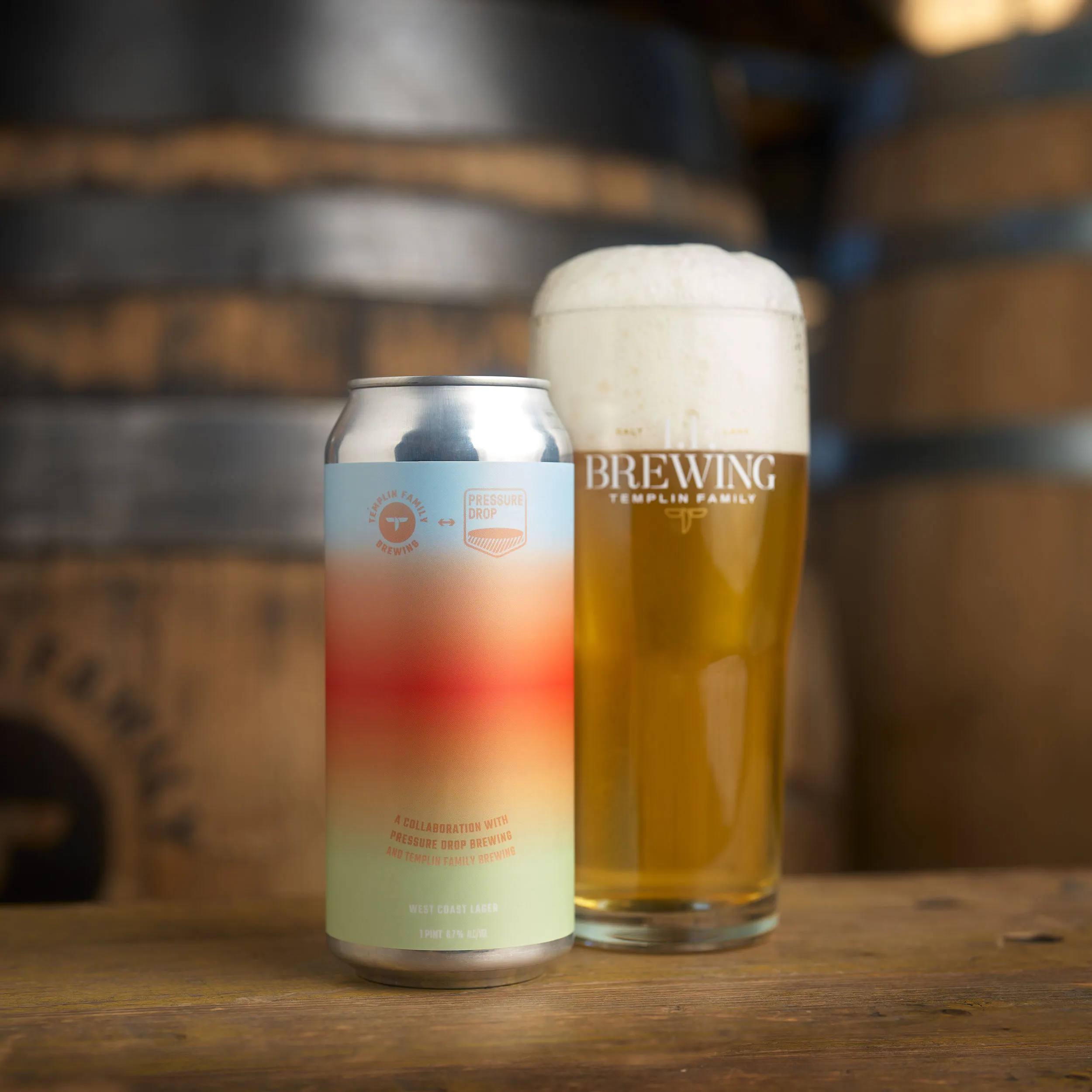 West Coast Lager-Collab with Pressure Drop (UK) | Templin Family Brewing