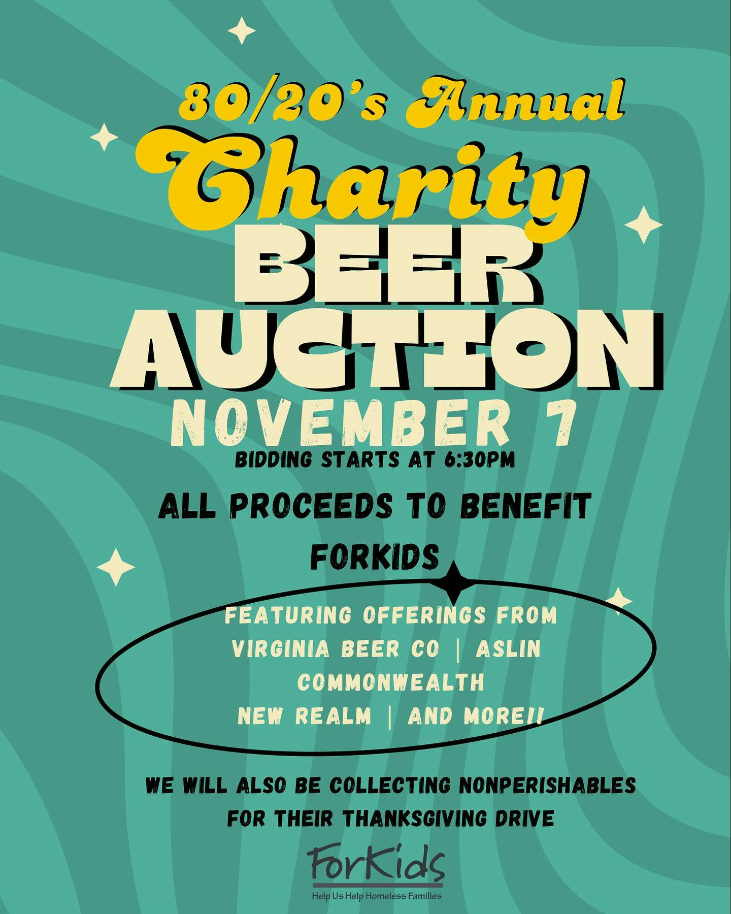 VBC In The Wild | 80/20’s Annual Charity Beer Auction [Norfolk, VA ...